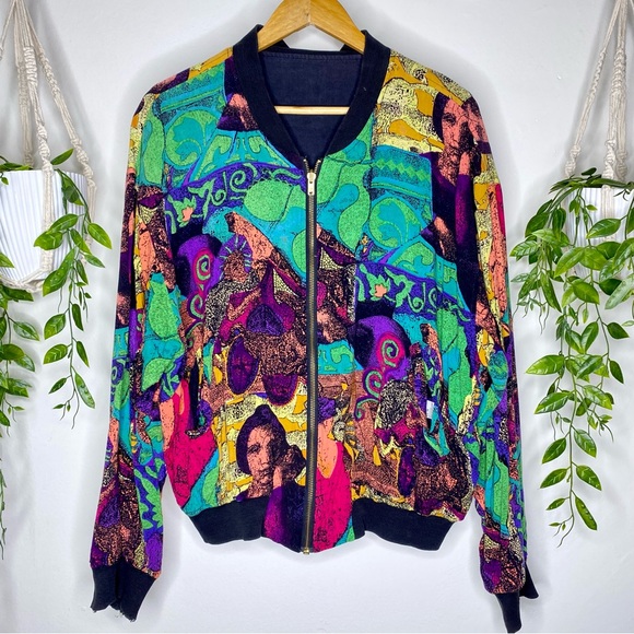 Exterior EREZ | Jackets & Coats | Vtg 9s Colorful Abstract Art To Wear ...